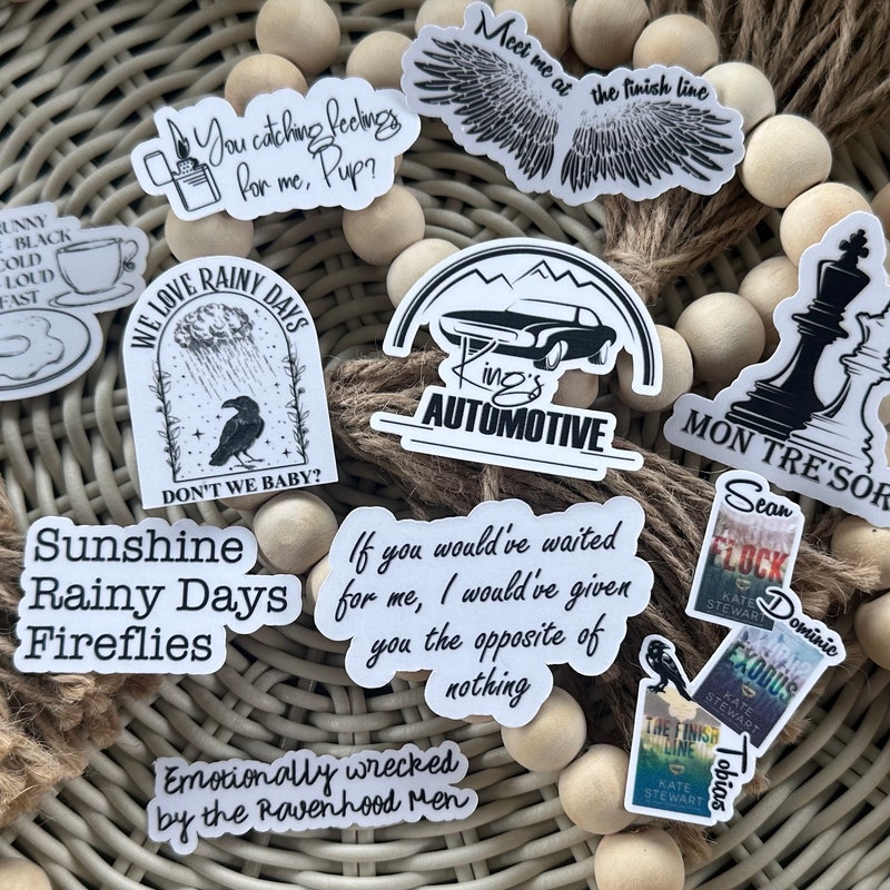 Flocked Stickers - Etsy