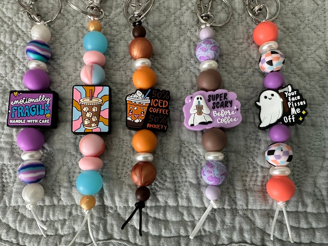 Beaded Bookmark, Keychain or Kindle Strap-bookish Gift, Book Lover ...