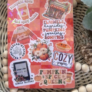Fall Kindle Insert Kindle Stickers Book Club E-reader Insert Bookish ...