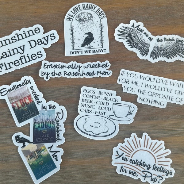 Flocked Stickers - Etsy