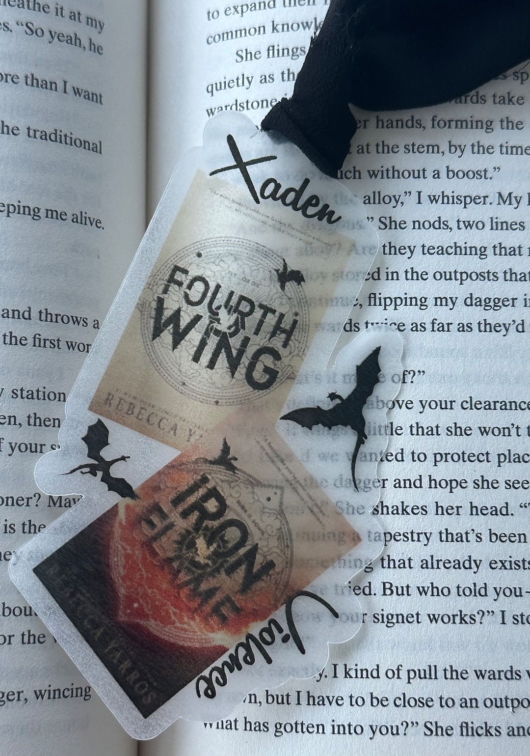 Fourth Wing/ Iron Flame Bookmarks - Etsy