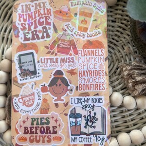 Fall Kindle Insert Kindle Stickers Book Club E-reader Insert Bookish ...