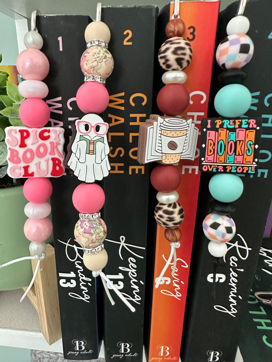 Beaded Bookmark, Keychain or Kindle Strap-bookish Gift, Book Lover ...