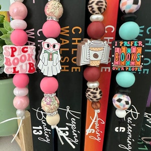 Beaded Bookmark, Keychain or Kindle Strap-bookish Gift, Book Lover ...