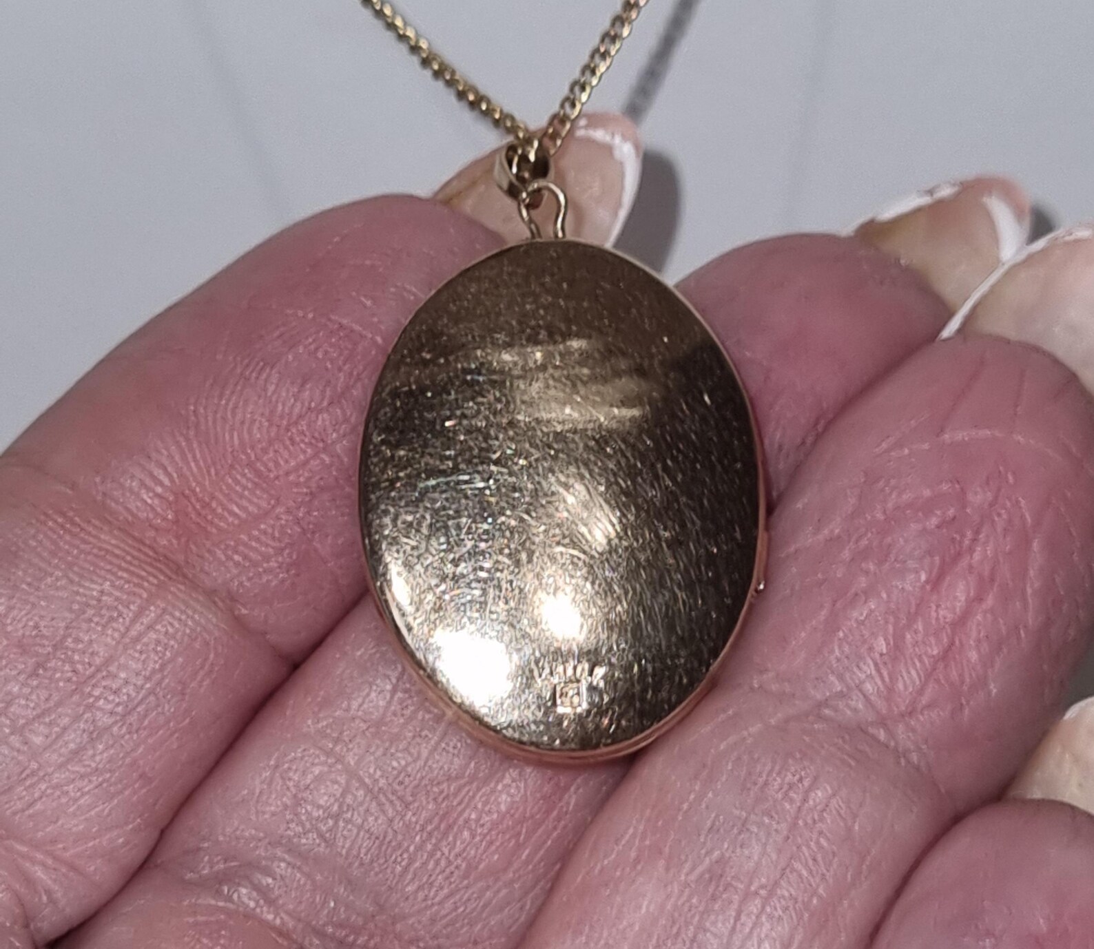 Vintage 14k Gold Filled Oval Photo Locket 12k Gf Chain C1950s-70s USA ...