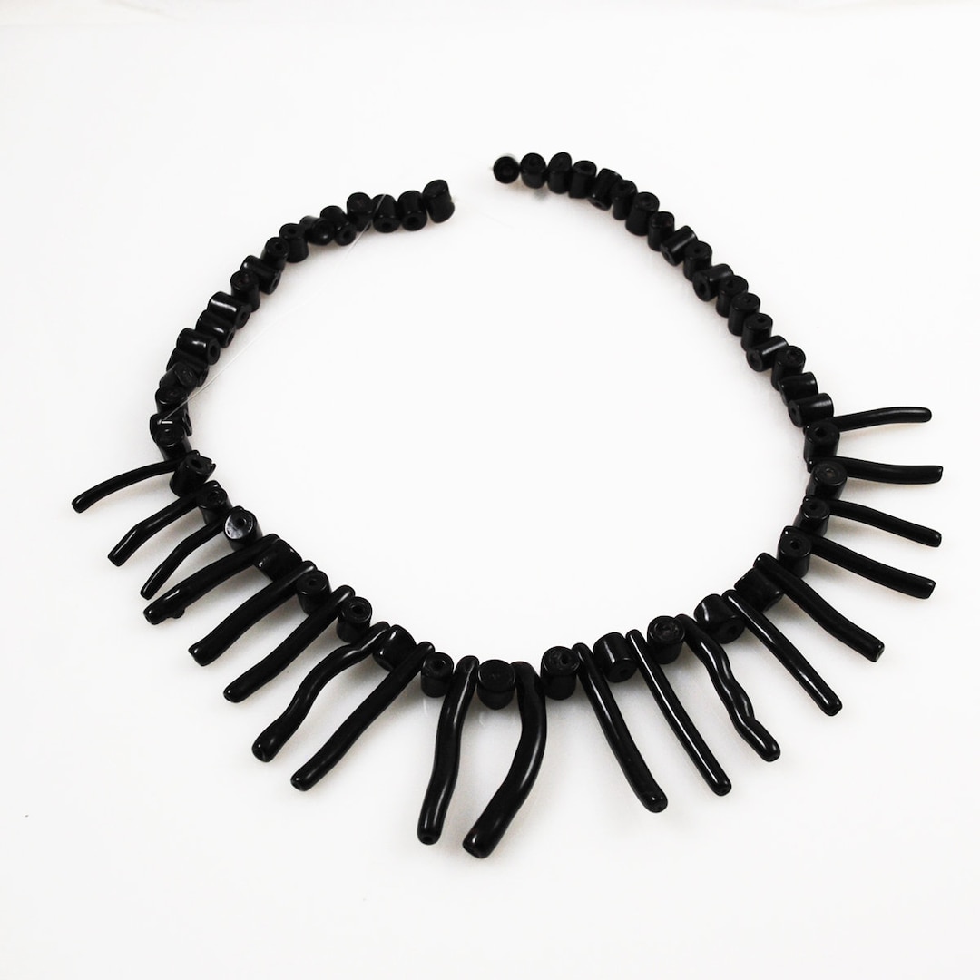 Black Coral Graduated Stick Beads Rare Natural AA Coral Hawaiian ...