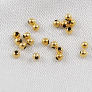 Gold Filled Round Beads Smooth - 12 Beads 2mm 3mm 4mm 5mm 6mm Jewelry ...