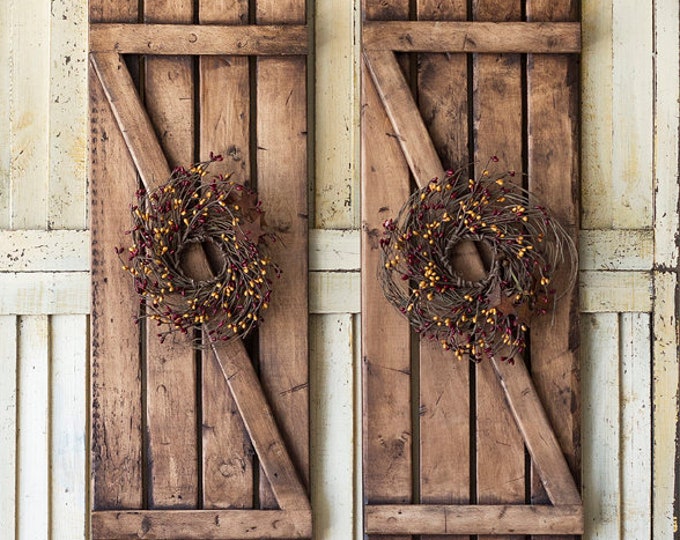 Rustic Shutters - Farmhouse Shutters - Country Shutters - Primitive ...