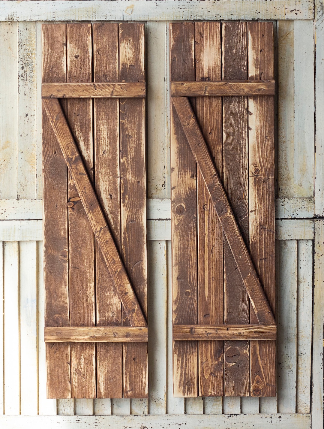 Rustic Shutters - Farmhouse Shutters - Country Shutters - Primitive ...