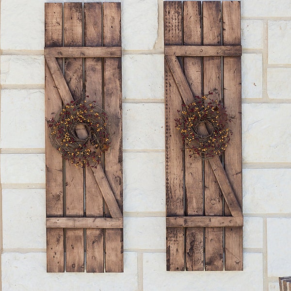 Rustic Shutters - Etsy