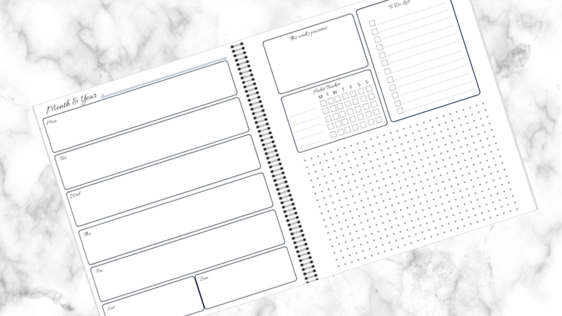 Onenote Weekly Planner Template
