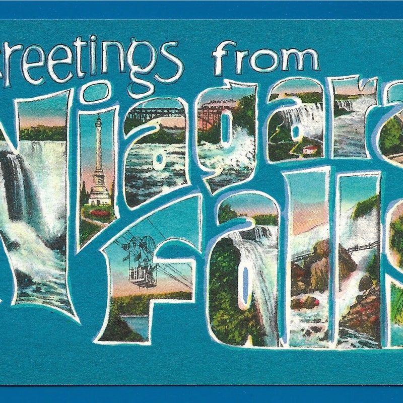 Big Letter Postcards - Etsy