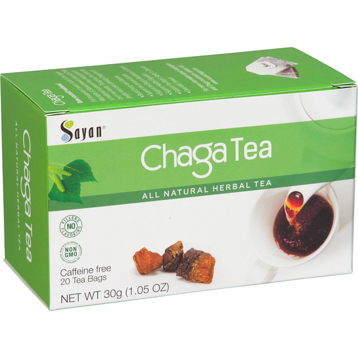 WIld Chaga Mushroom Tea Extract & Powder blend 20 Unbleached | Etsy