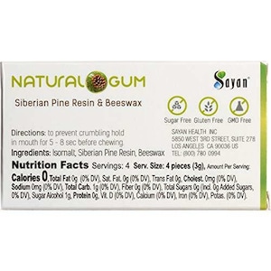 Chewing Gum, Sugar Free Natural Gum With Pine Tree Resin and Beeswax ...