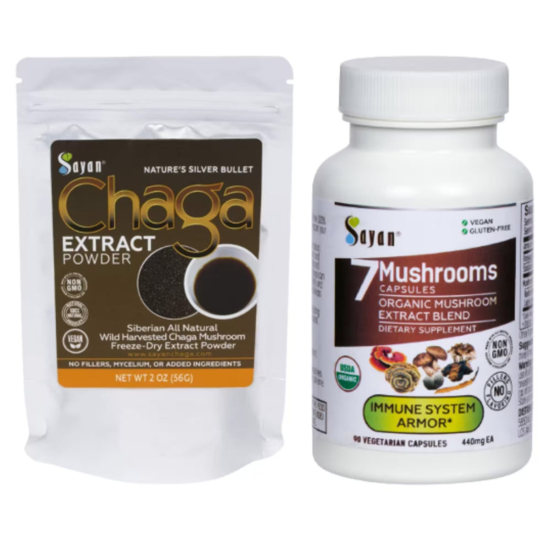 Wild Chaga Mushroom Extract Powder Tea 2 Oz Antioxidant, Siberian ...