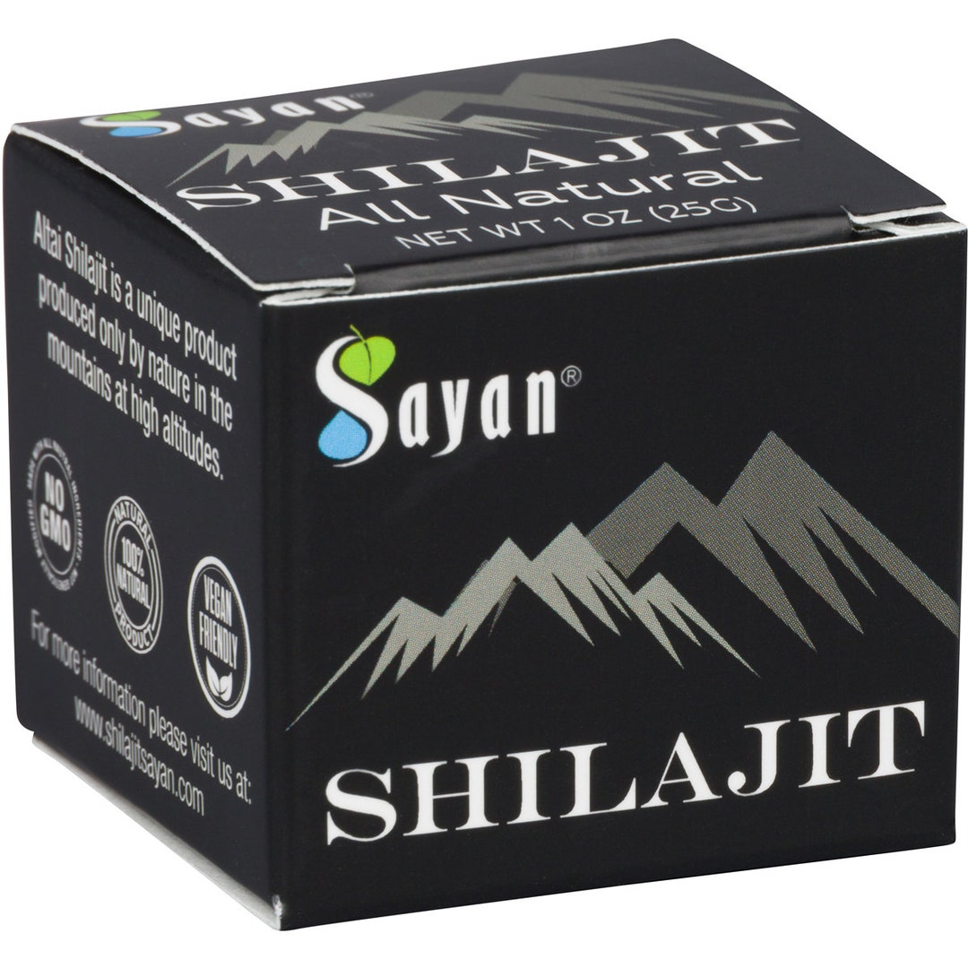 Shilajit Pure Resin - 1oz/25g Glass Jar | Fresh Altai Ayurvedic Resin ...