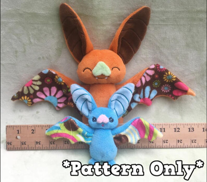 Batty Bat ITH in the Hoop Embroidery File Pattern 4x4 - Etsy