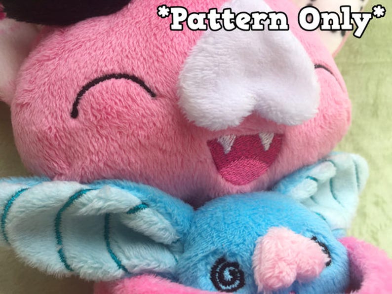 Batty Bat ITH in the Hoop Embroidery File Pattern 4x4 | Etsy