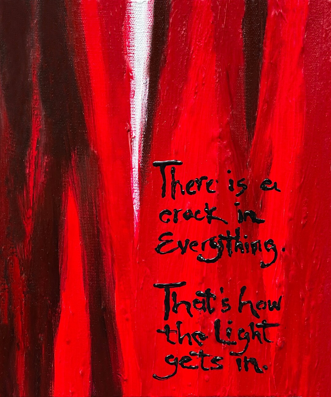 ABSTRACT PAINTING ARTWORK Color Therapy Red 1 2 or 3 - Etsy