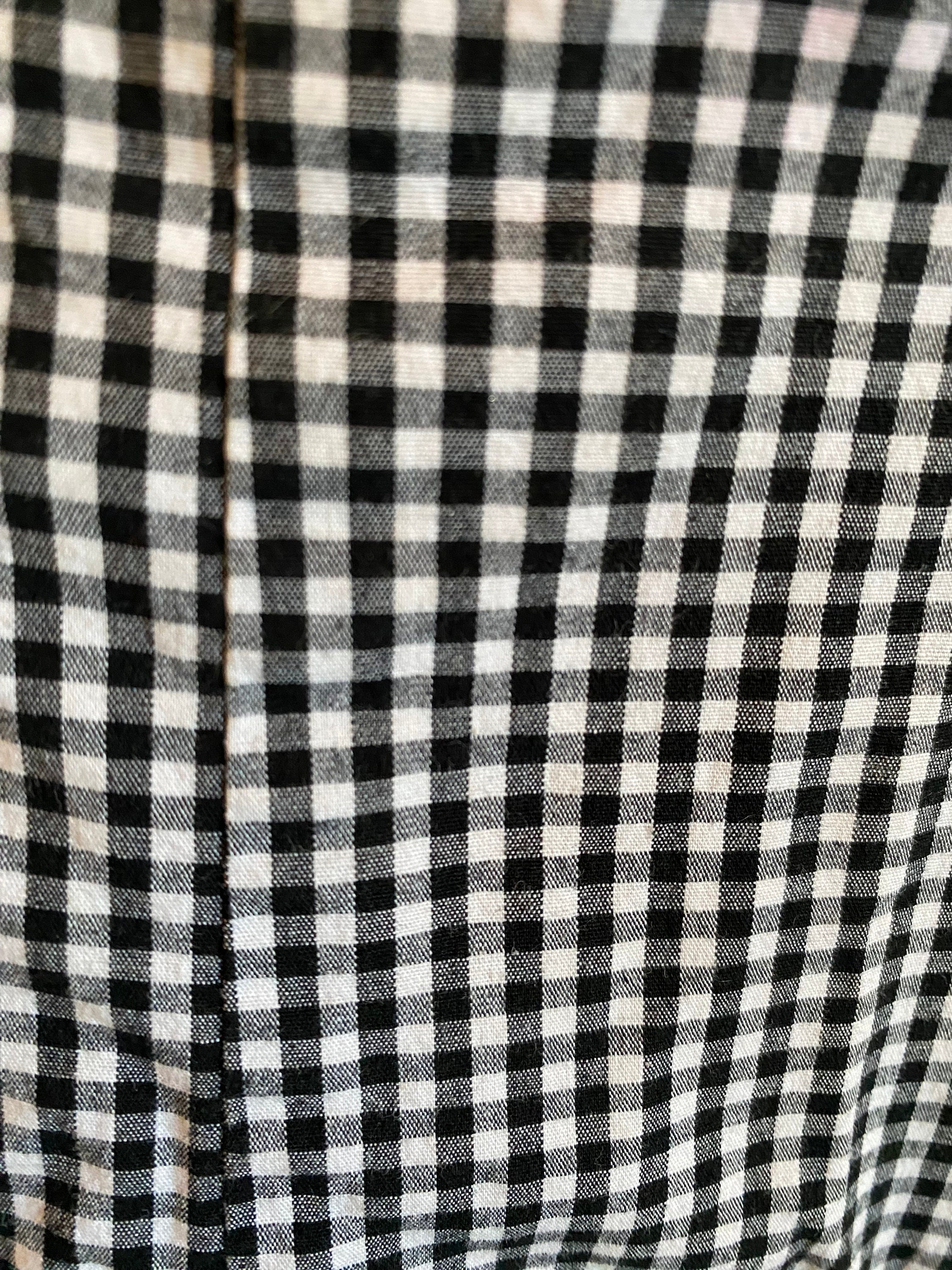 Vintage Morbid Threads Y2K Black and White Gingham Skirt Punk Mall Goth ...