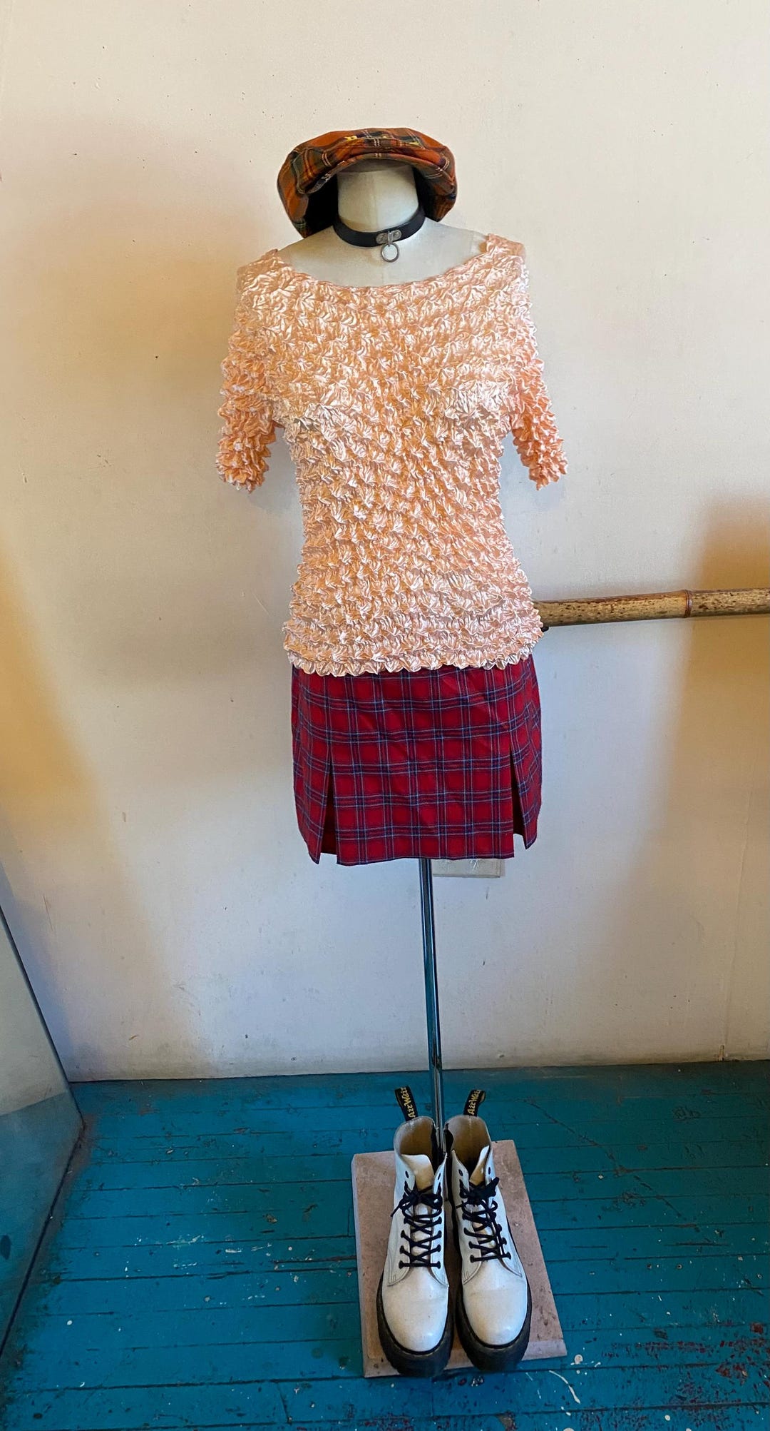 Vintage FC 90’s Peach Colored Popcorn Magic Bubble Top - Etsy