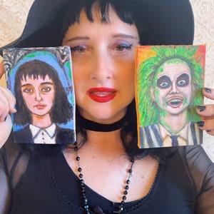 Lydia Deetz Say His Name Hand Painted Mini Portrait - Etsy