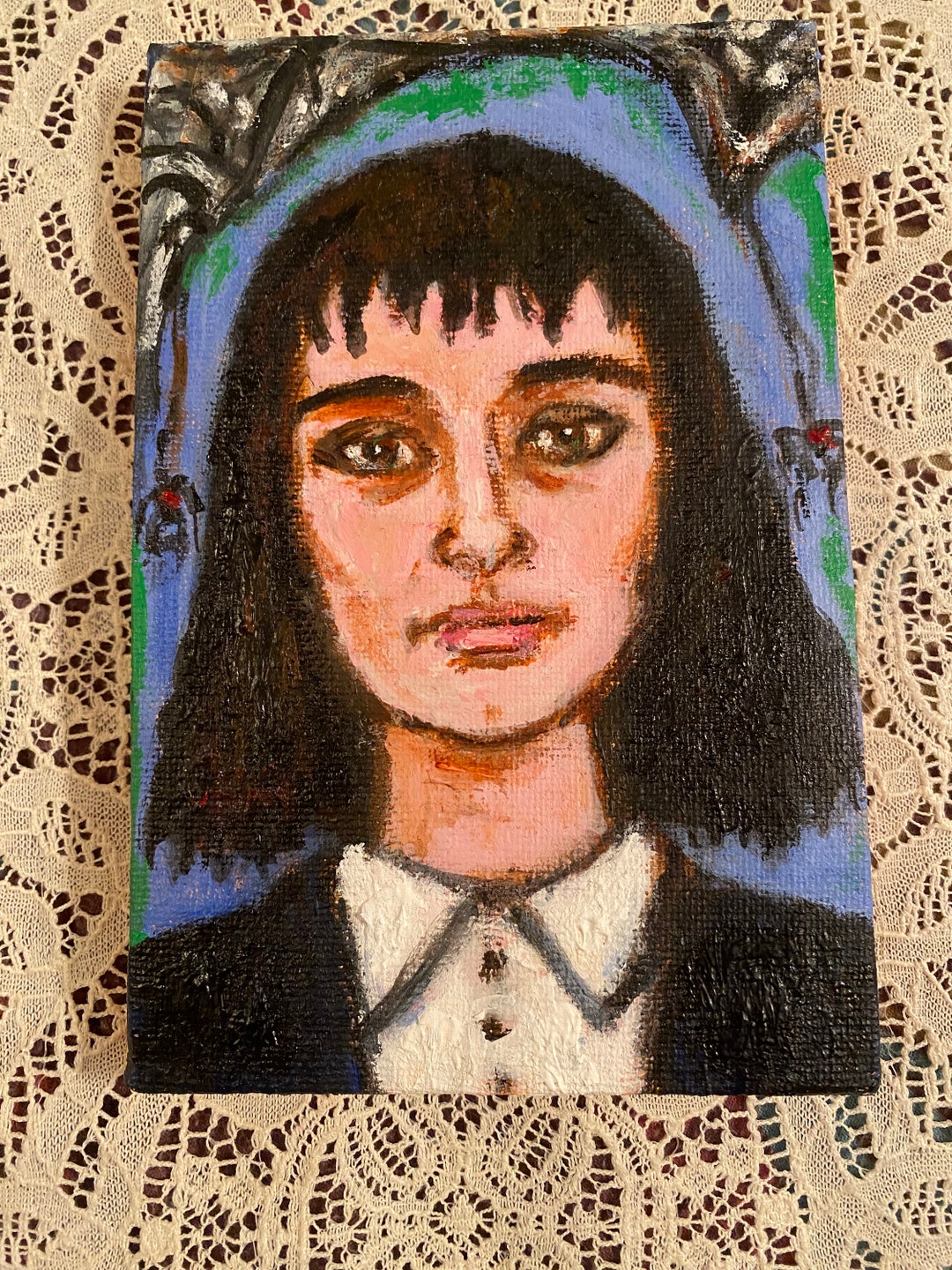 Lydia Deetz Say His Name Hand Painted Mini Portrait - Etsy