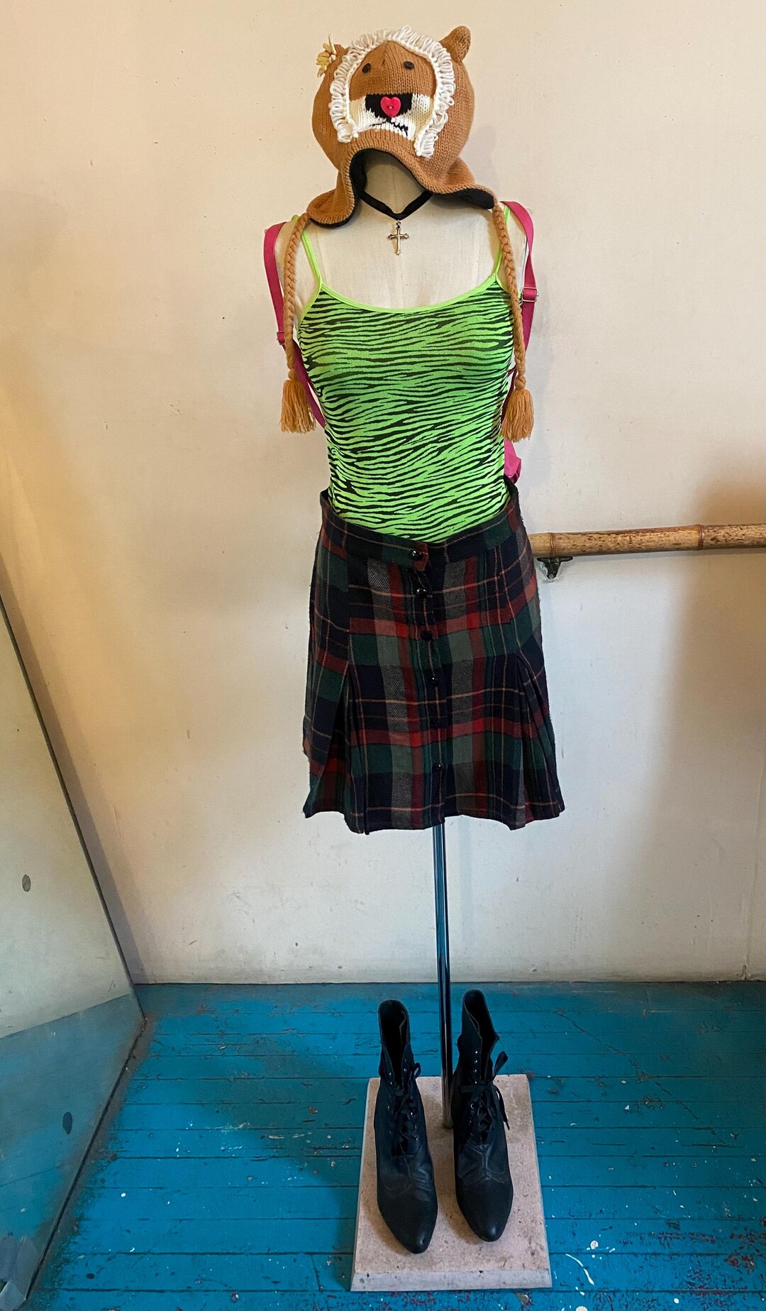 Vintage Y2K Delia’s Lime Green Tiger Print Tank Top - Etsy