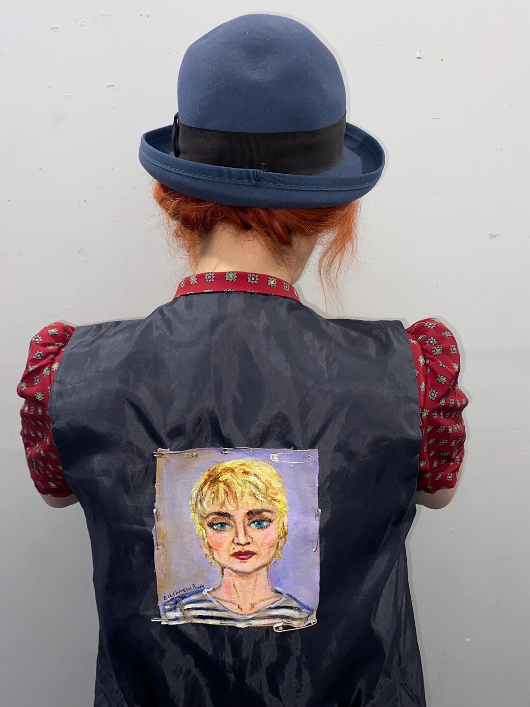 Upcycled 1980’s Madonna Papa Don’t Preach Vest With Hand Painted ...