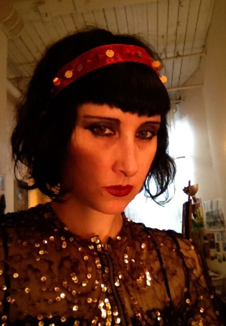 Siouxsie Sioux Arabian Knights Inspired Red Headband With Round Gold ...