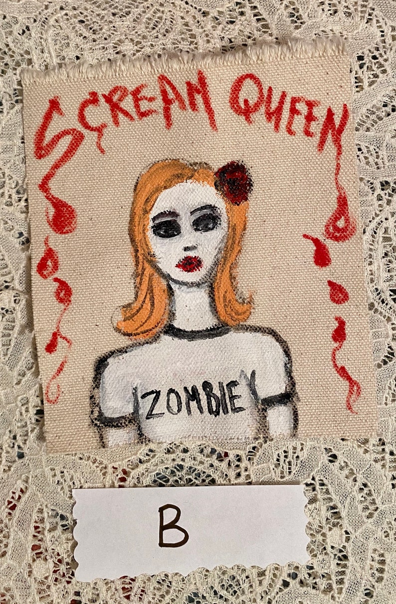 Assorted DIY Hand Painted Punk Patches - Etsy