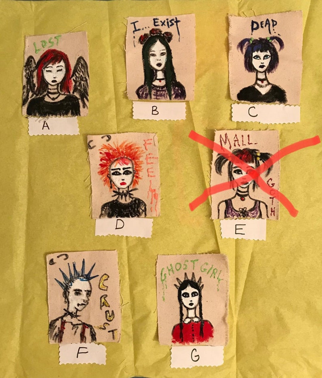 Assorted DIY Hand Painted Punk Patches - Etsy