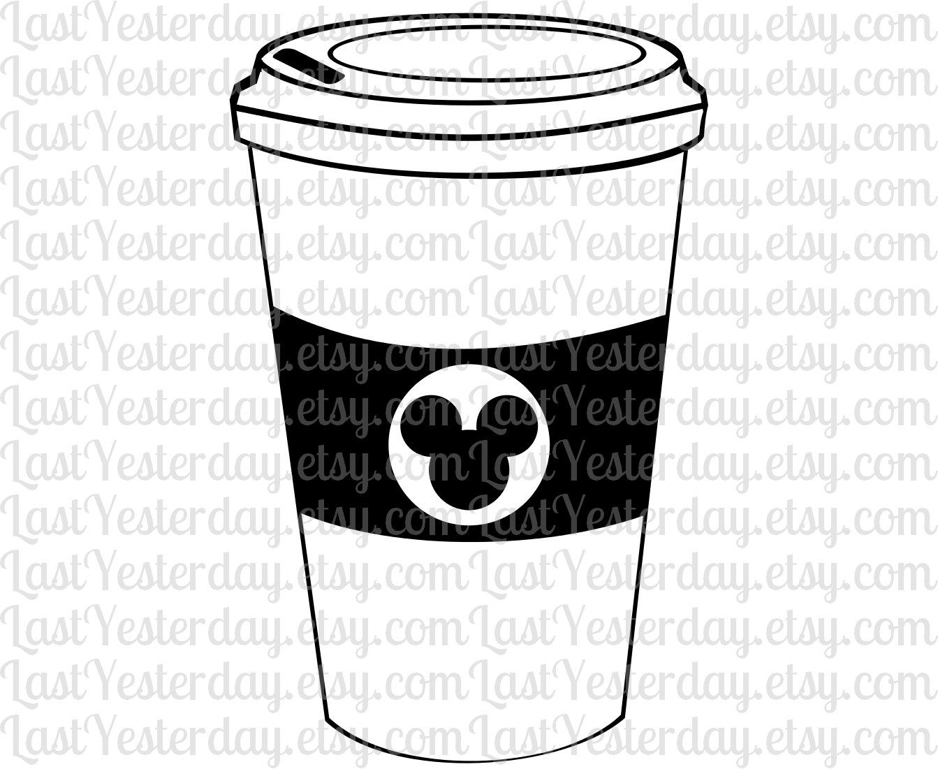 Mickey Coffee Cup DIGITAL DOWNLOAD Svg Dxf Jpg Png - Etsy