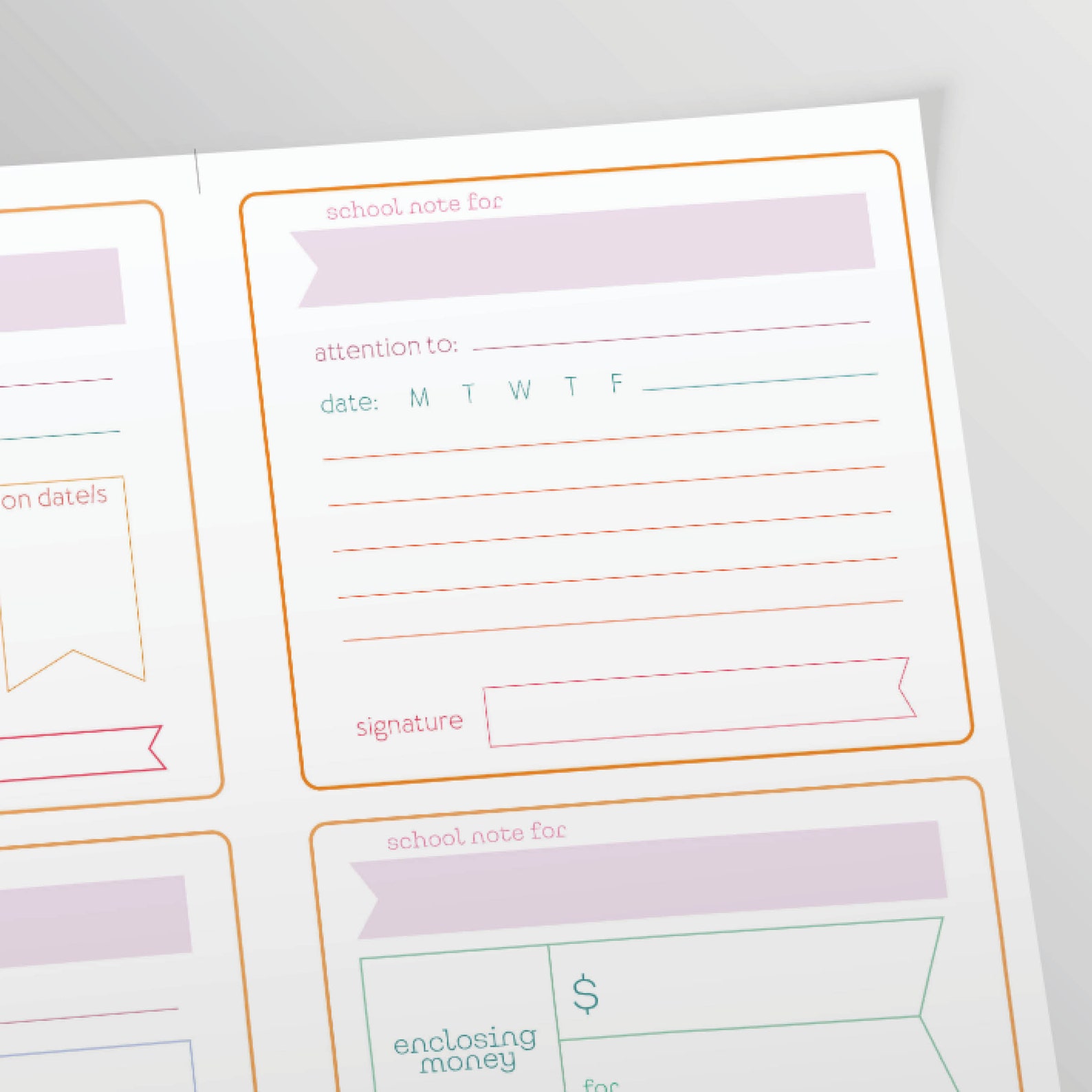 PRINTABLE SCHOOL NOTES - Etsy