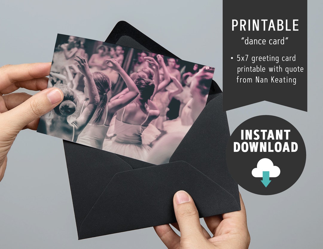 Dance Card, Dance Teacher Card, Dance Instructor Thank You - Etsy