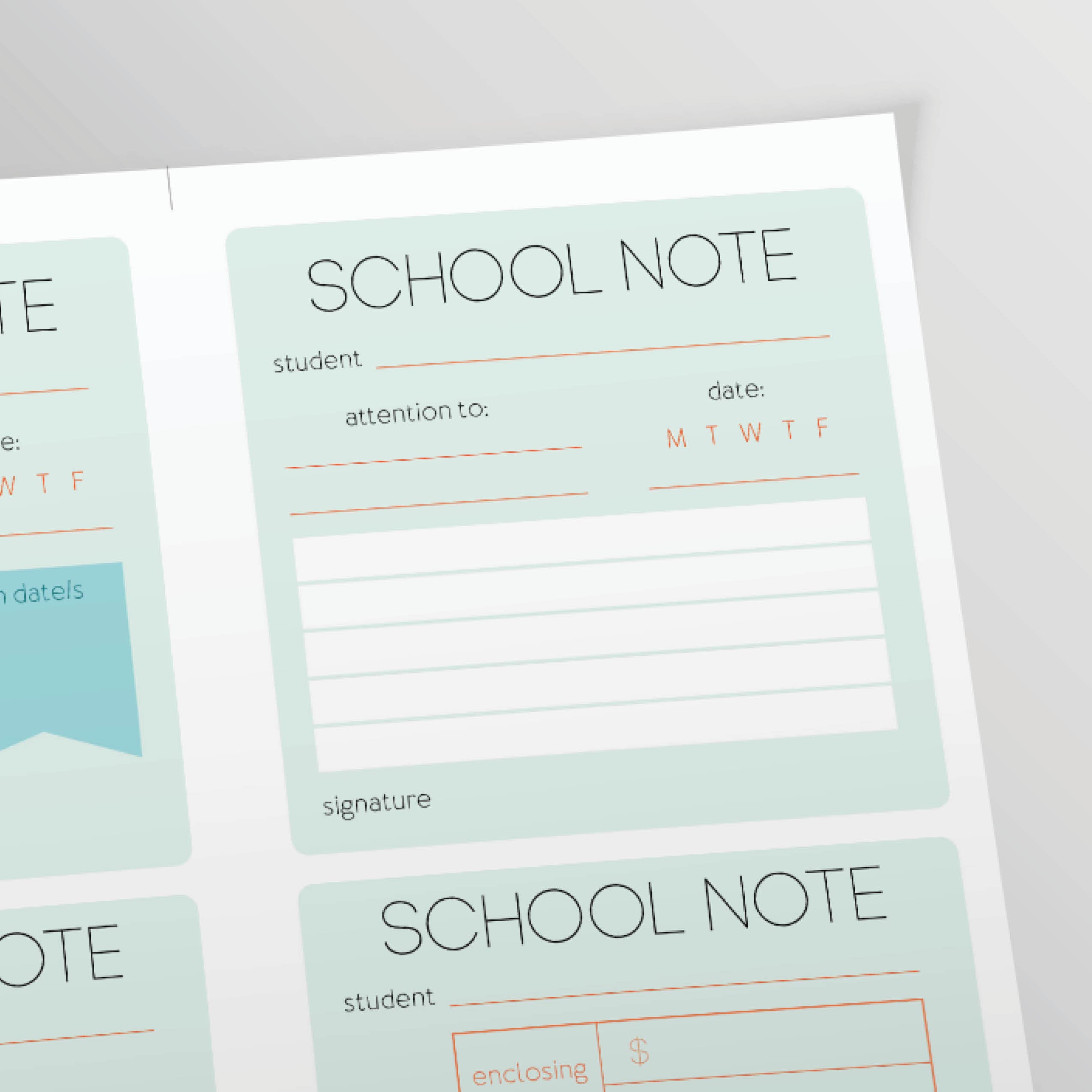 PRINTABLE SCHOOL NOTES - Etsy