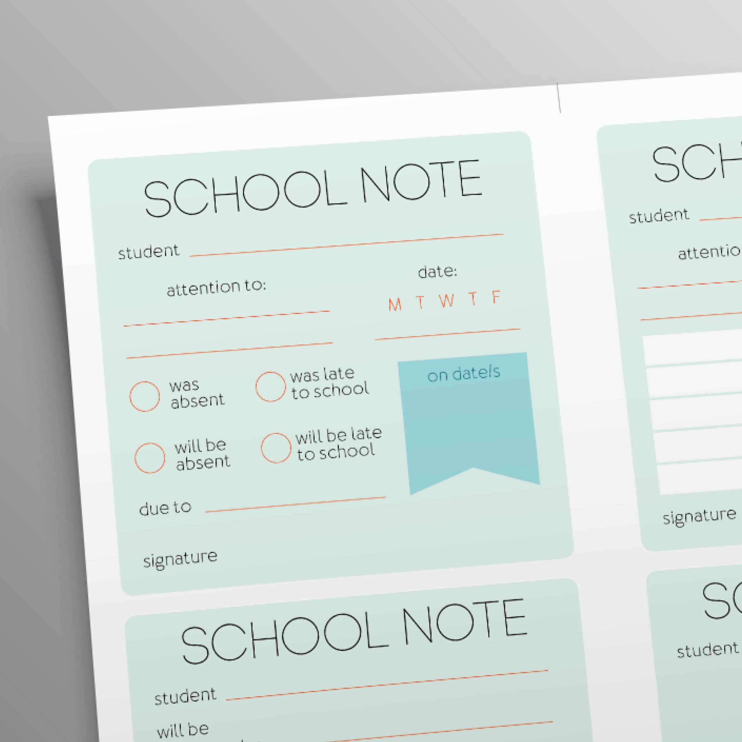 PRINTABLE SCHOOL NOTES - Etsy