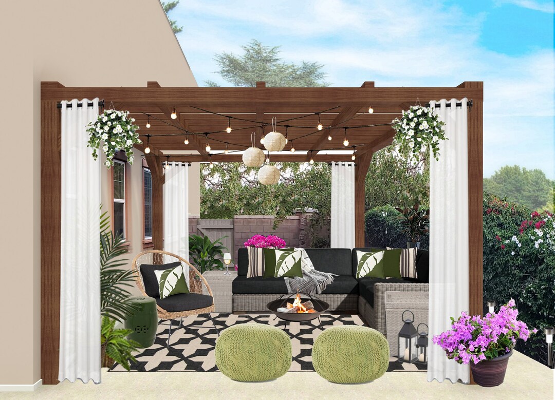 3D Rendering Patio Decorating Patio Online Interior Design ...