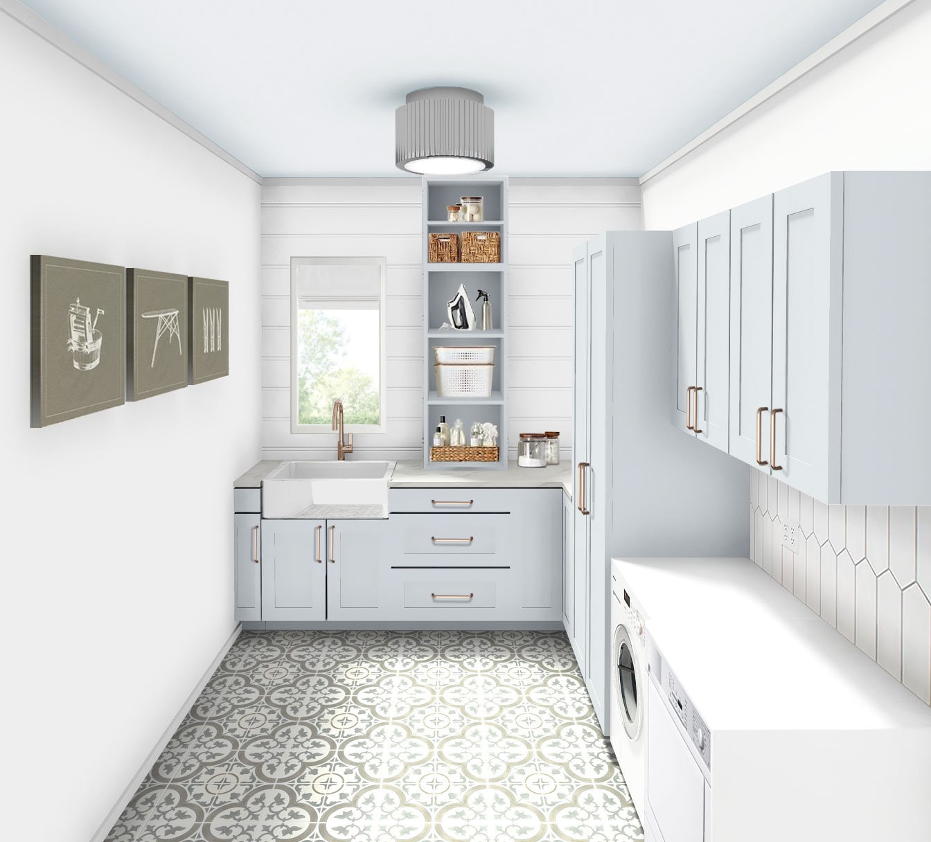 3D Rendering Laundry Room Online Interior Designs Laundry 3D Rendering ...