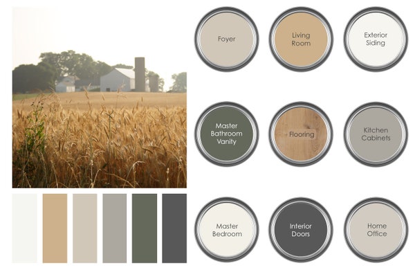 MODERN MOUNTAIN Sherwin Williams Color Palette, MOUNTAIN House Neutral ...