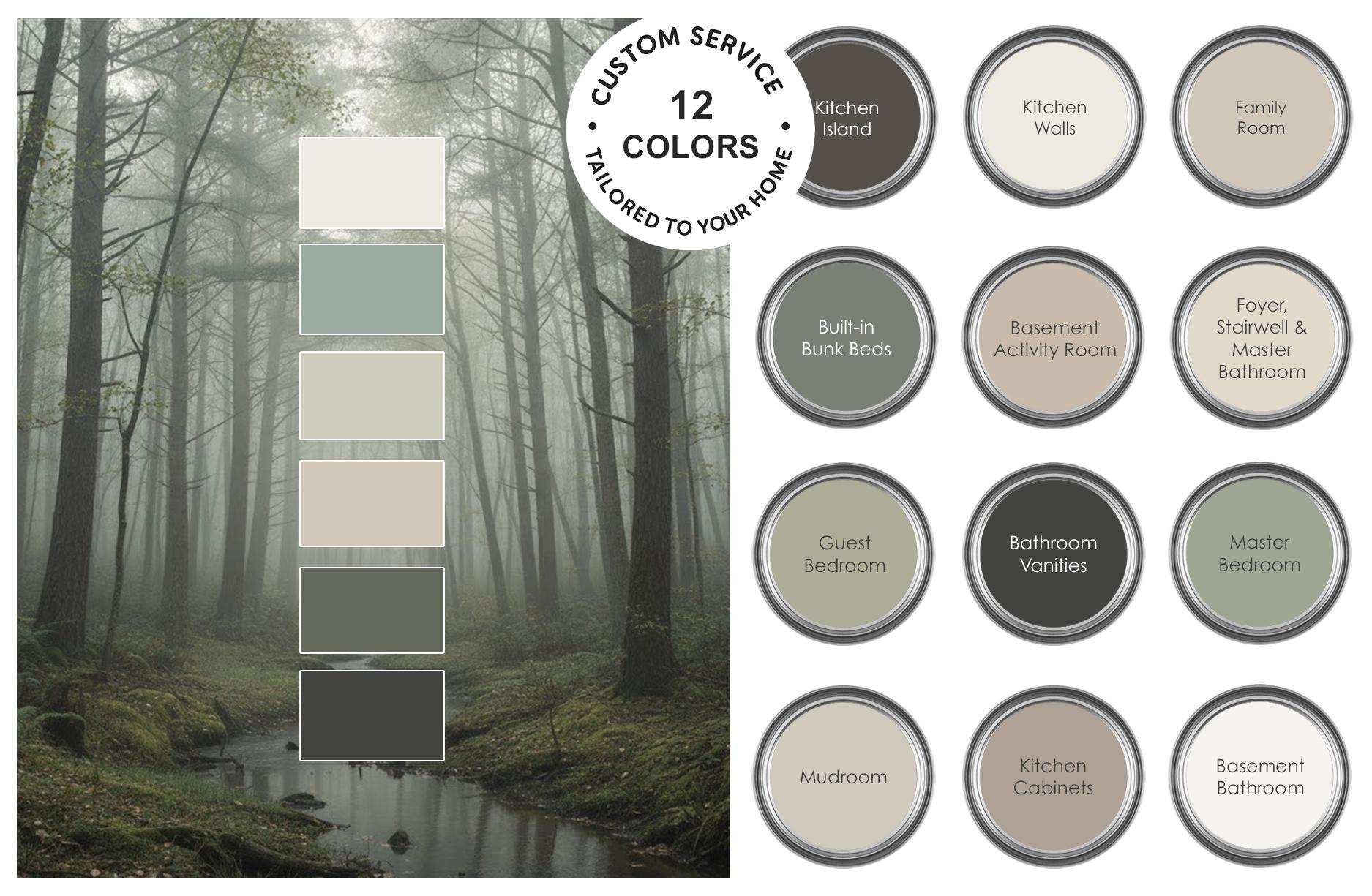 Whole Home Paint Color Plan | Custom Paint Colors for Your Home ...