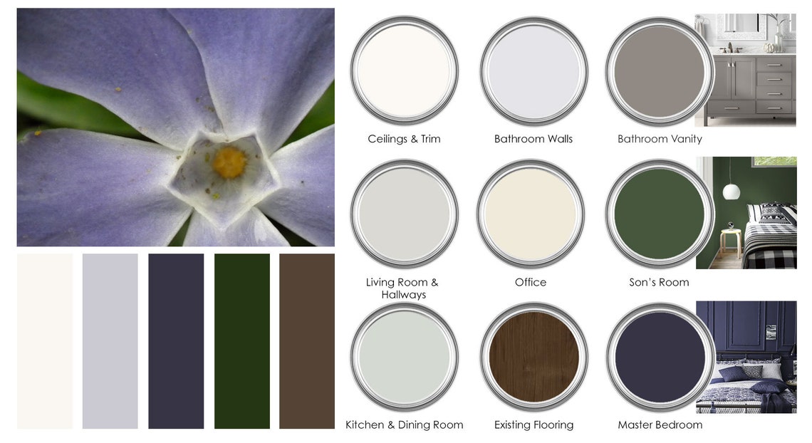 Medium 9 Room Paint Color Consultation Home Paint Color | Etsy