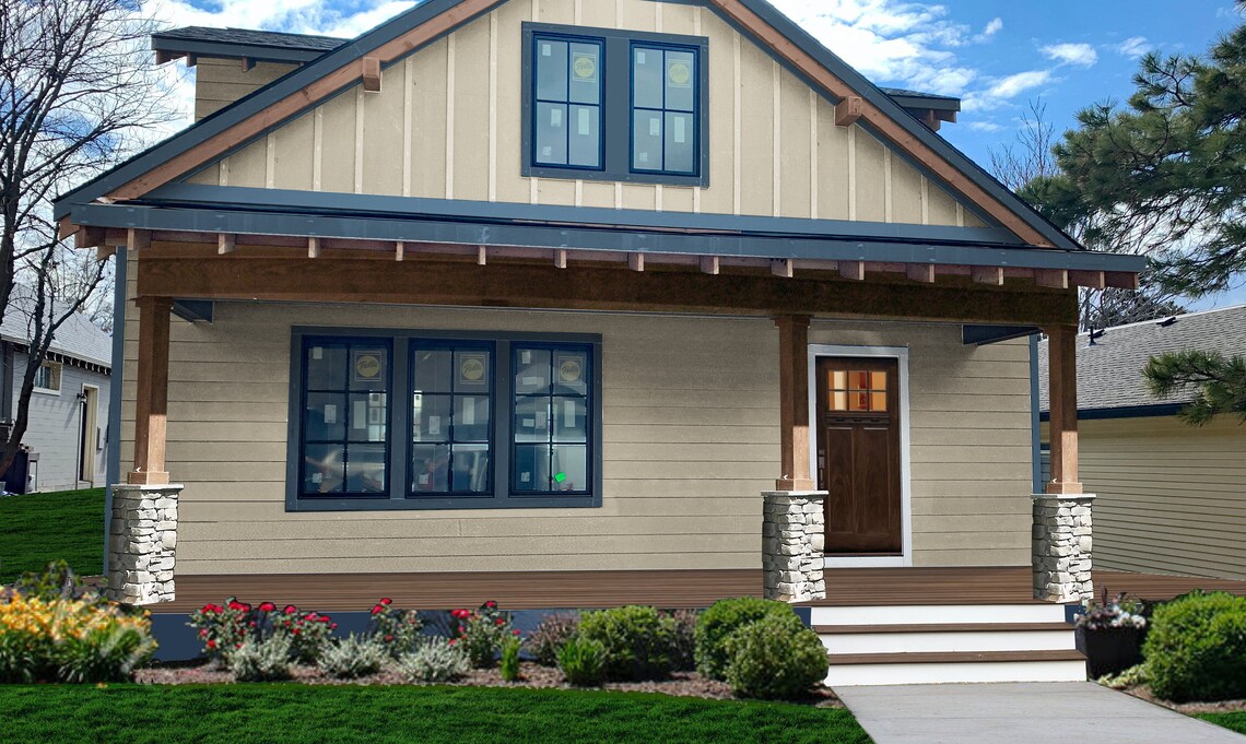 4 Color Options Full Exterior House Consultation Exterior - Etsy