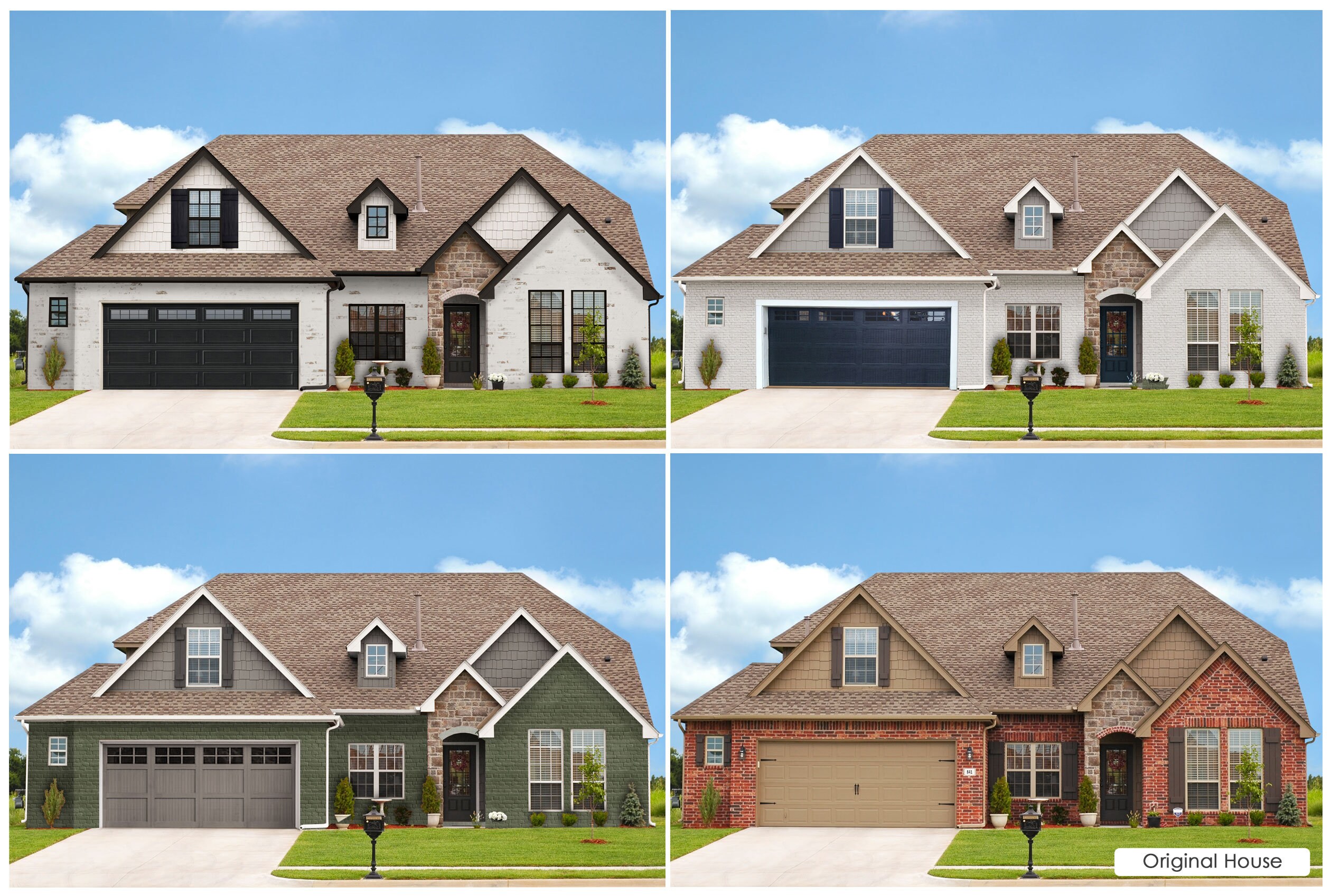 4 Color Options Full Exterior House Consultation Exterior - Etsy Canada