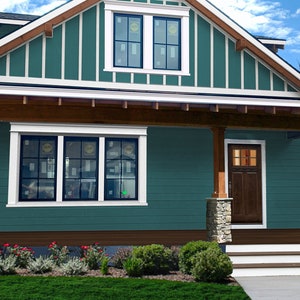 4 Color Options Full Exterior House Consultation - Exterior Color ...