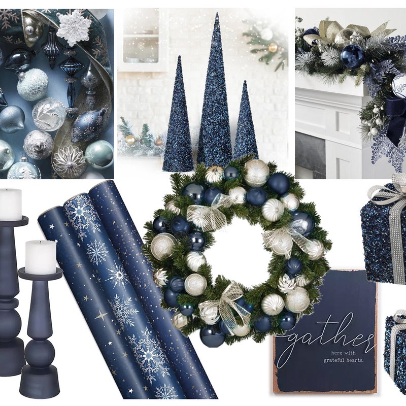 Navy Christmas Decor - Etsy