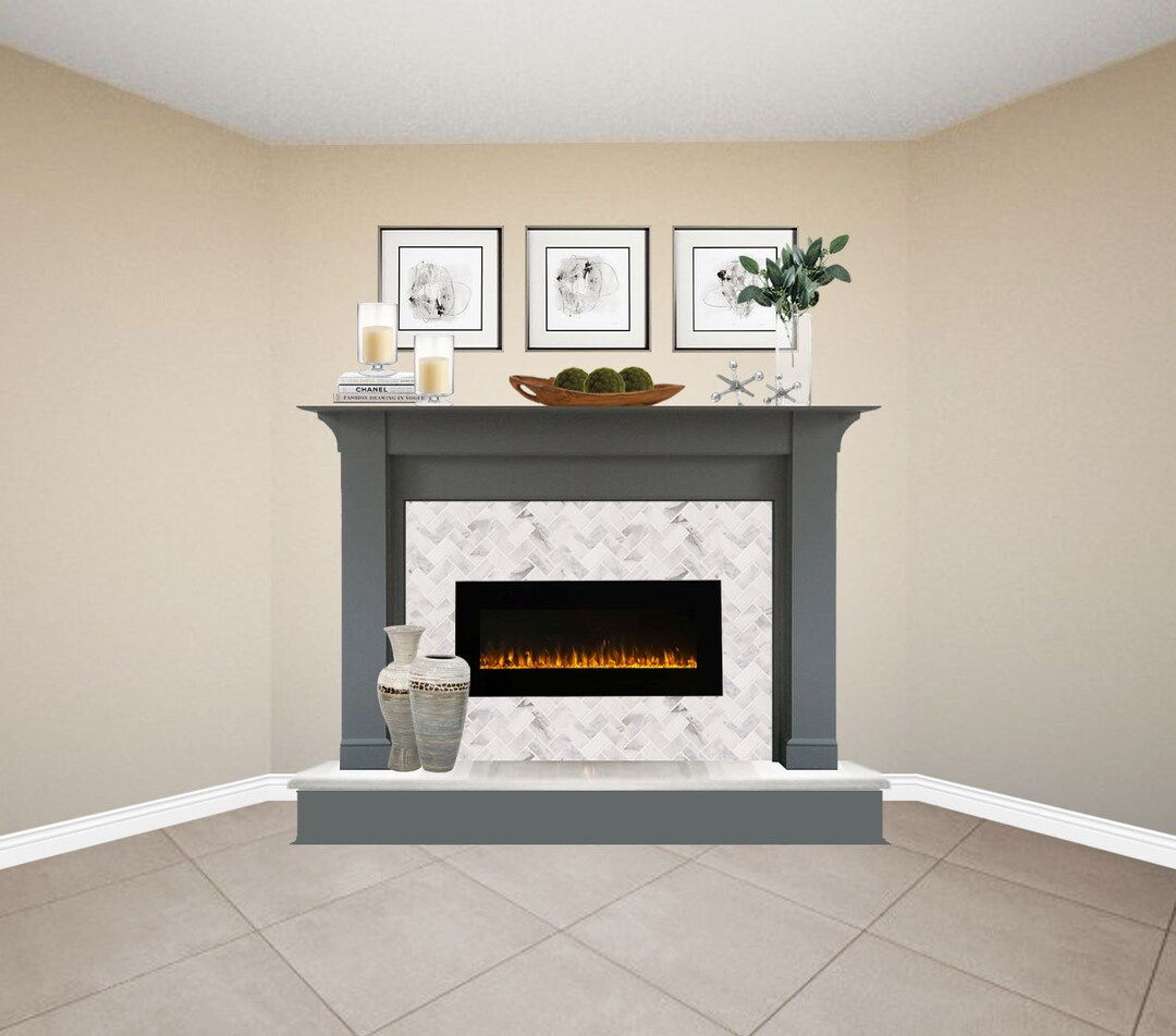 DIGITAL Fireplace Online Interior Design Fireplace Materials Selection ...