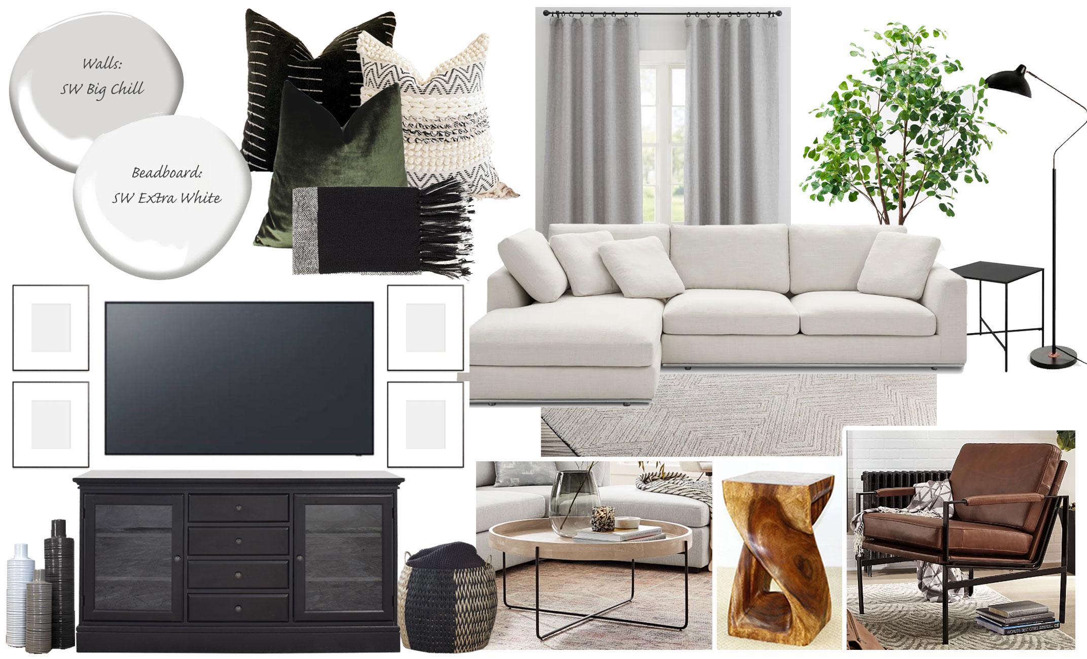 Living Room Style Board – Custom Design Plan for a Cohesive, Styled ...