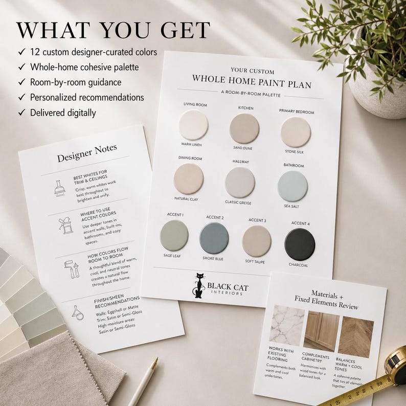 Whole Home Paint Color Plan | Custom Paint Colors for Your Home ...
