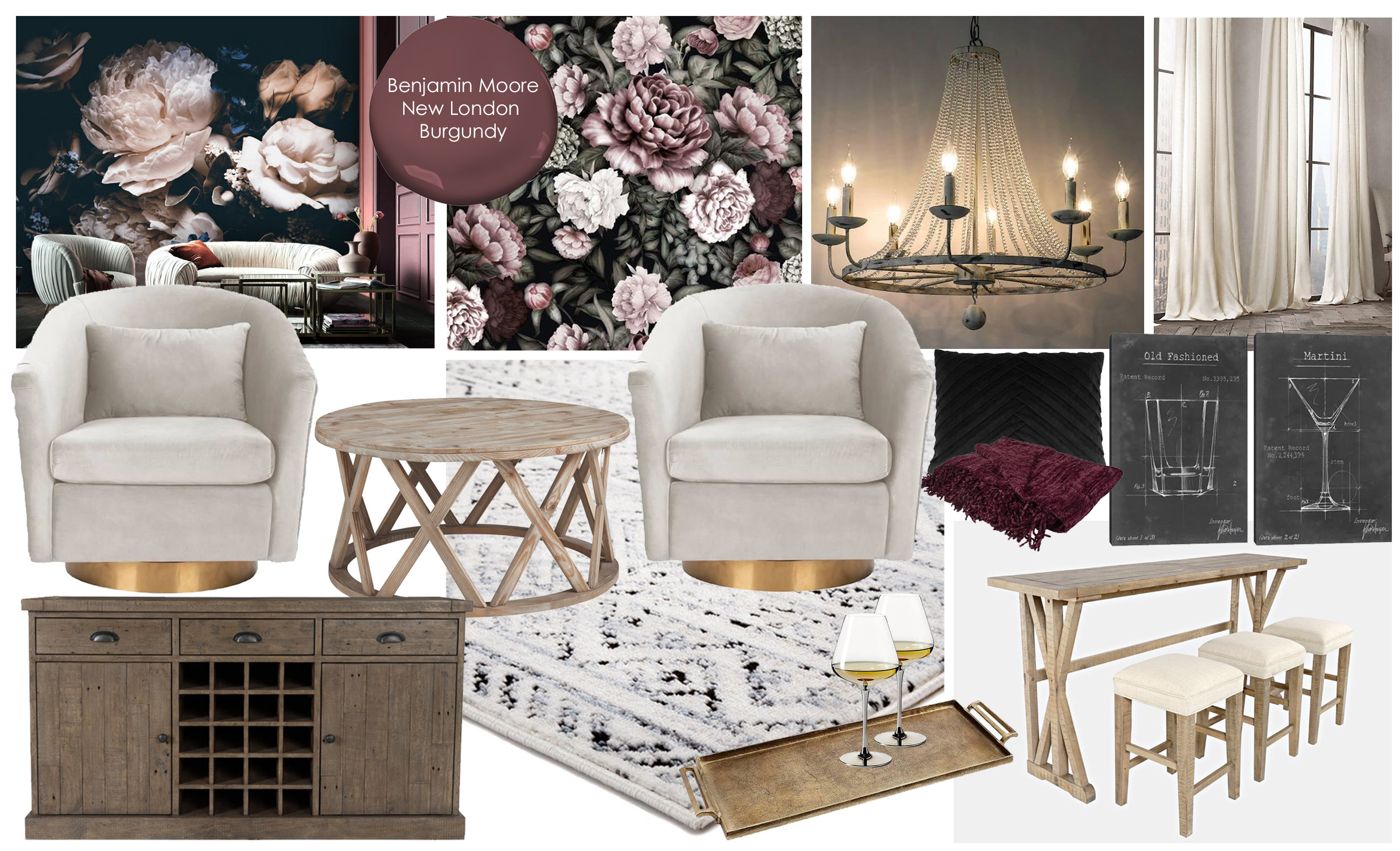 Rustic Glam Living Room